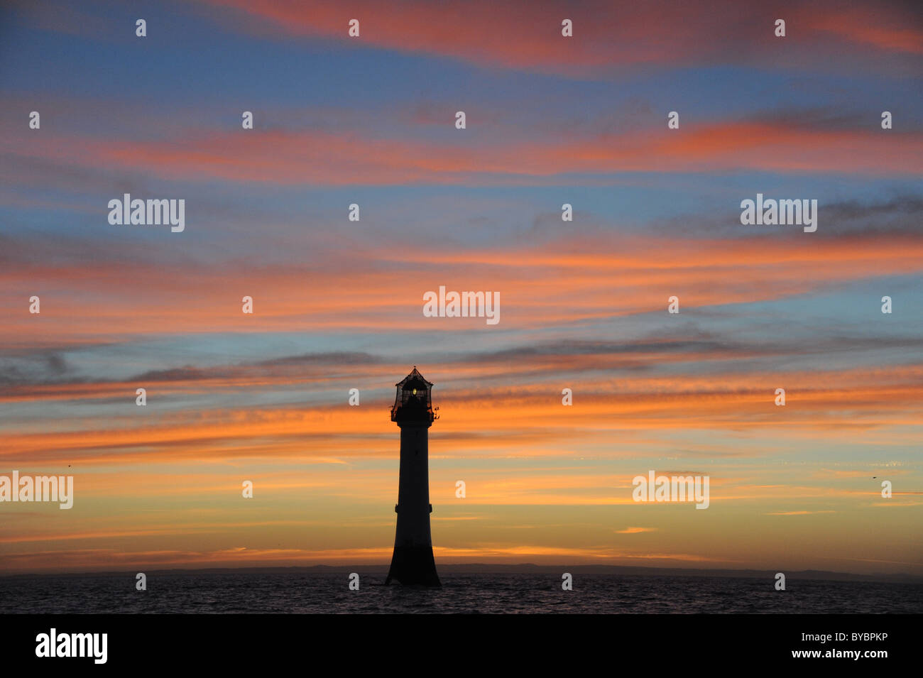The Bell Rock Lighthouse 12 miles off the coast of Arbroath in the ...