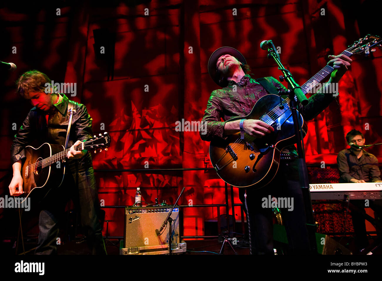 Rock Band Hugo performing in concert Stock Photo - Alamy