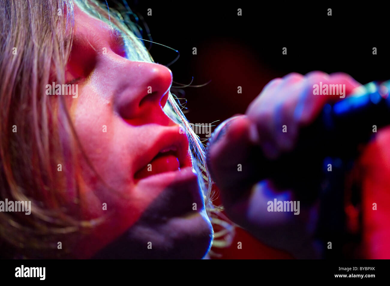 Cage the Elephant Rock Band featuring Matthew Shultz in concert Stock ...