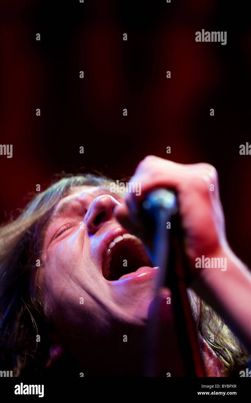 Cage the Elephant Rock Band featuring Matthew Shultz in concert Stock ...