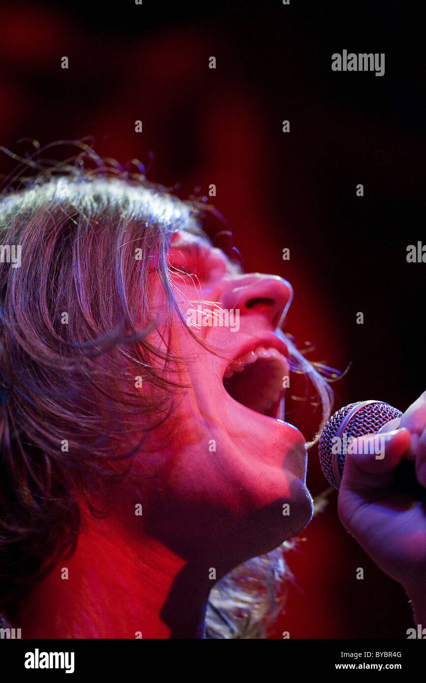Cage the Elephant Rock Band featuring Matthew Shultz in concert Stock ...