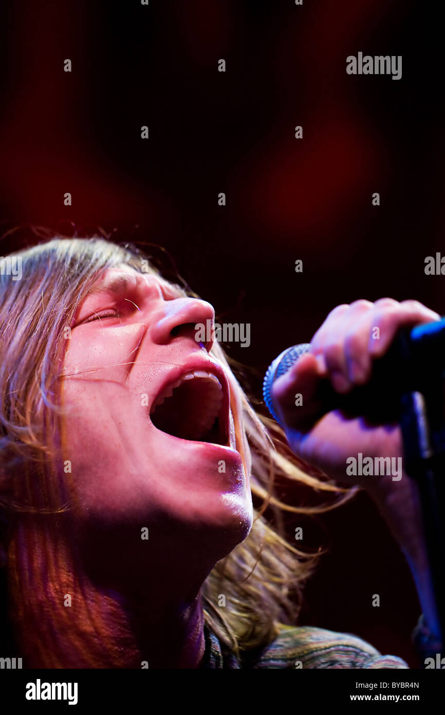 Cage the Elephant Rock Band featuring Matthew Shultz in concert Stock ...
