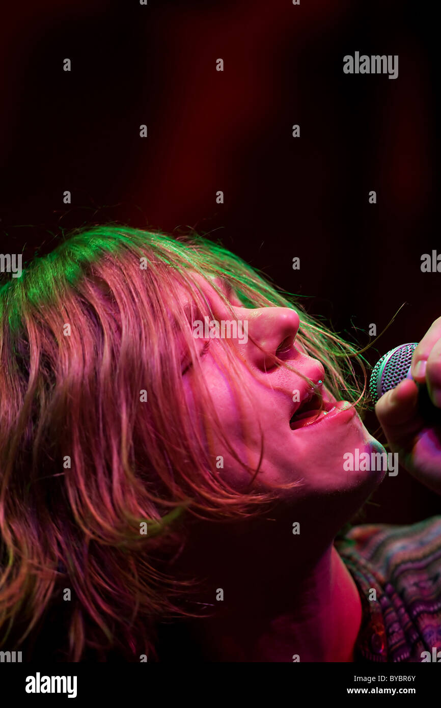 Cage the Elephant Rock Band featuring Matthew Shultz in concert Stock ...