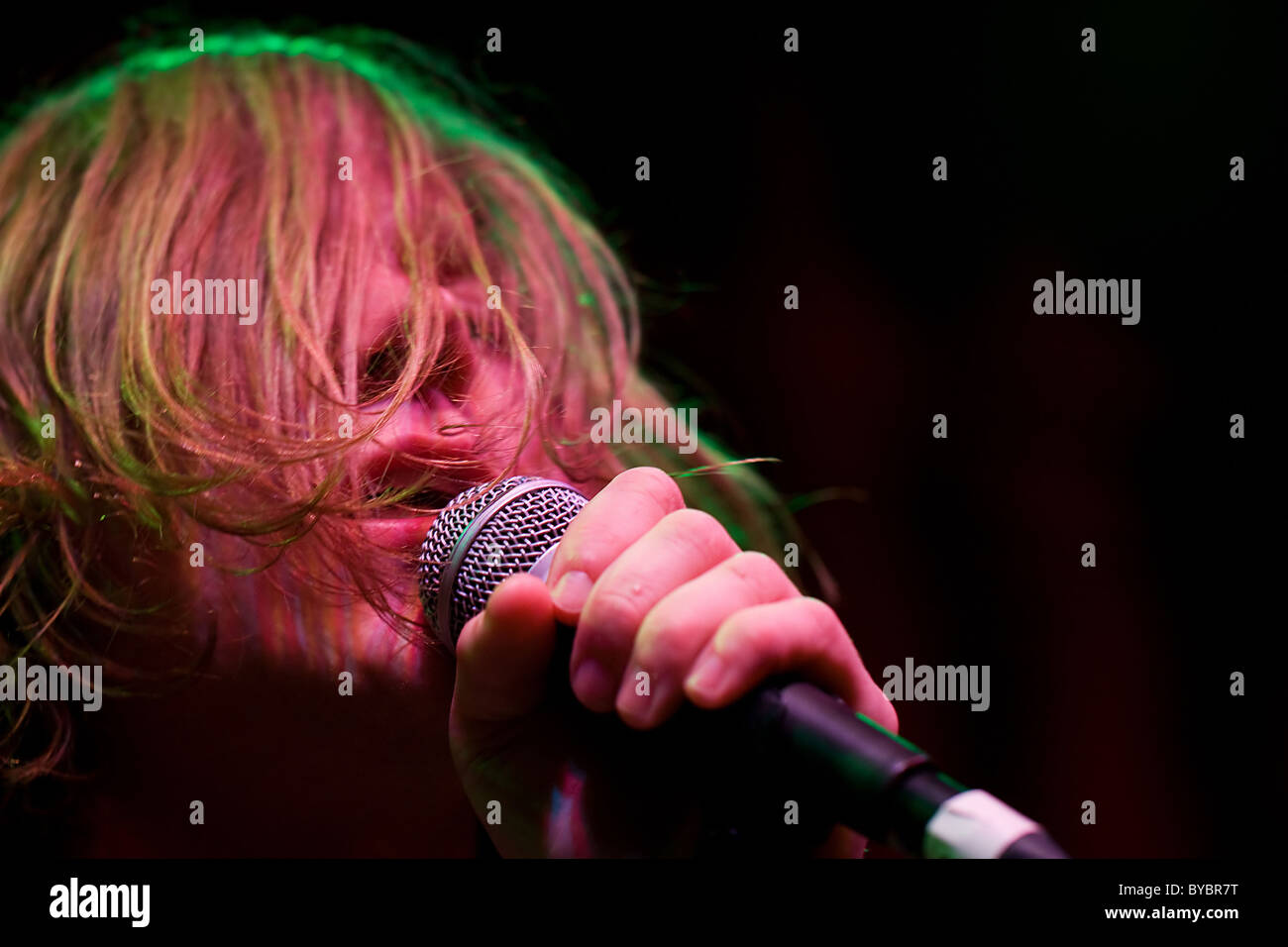 Cage the Elephant Rock Band featuring Matthew Shultz in concert Stock ...