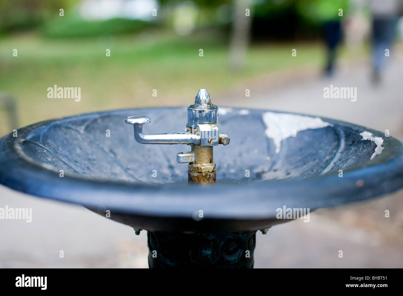 Close up of a public water tap Stock Photo - Alamy