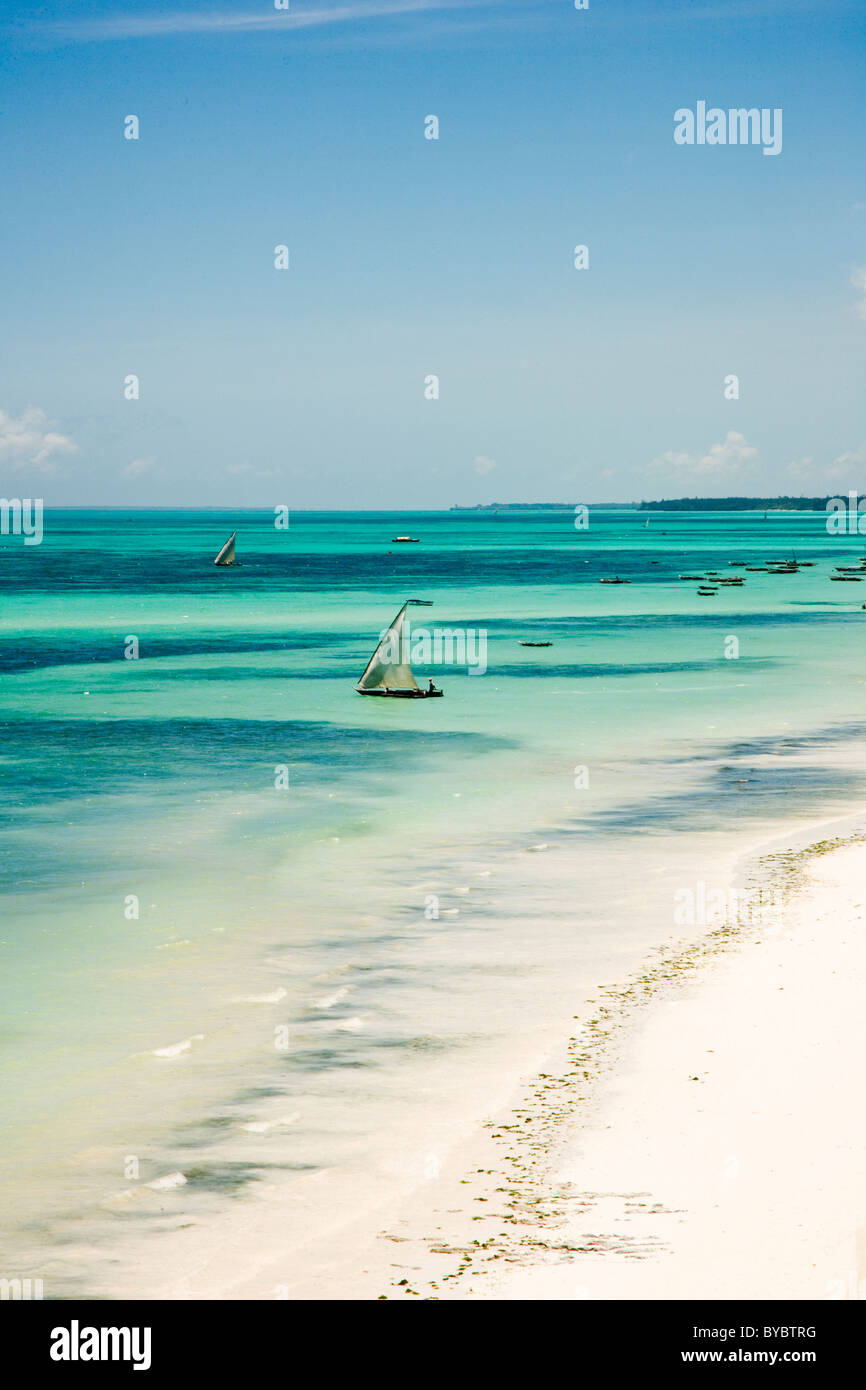 Indian Ocean off the coast of Zanzibar Stock Photo - Alamy