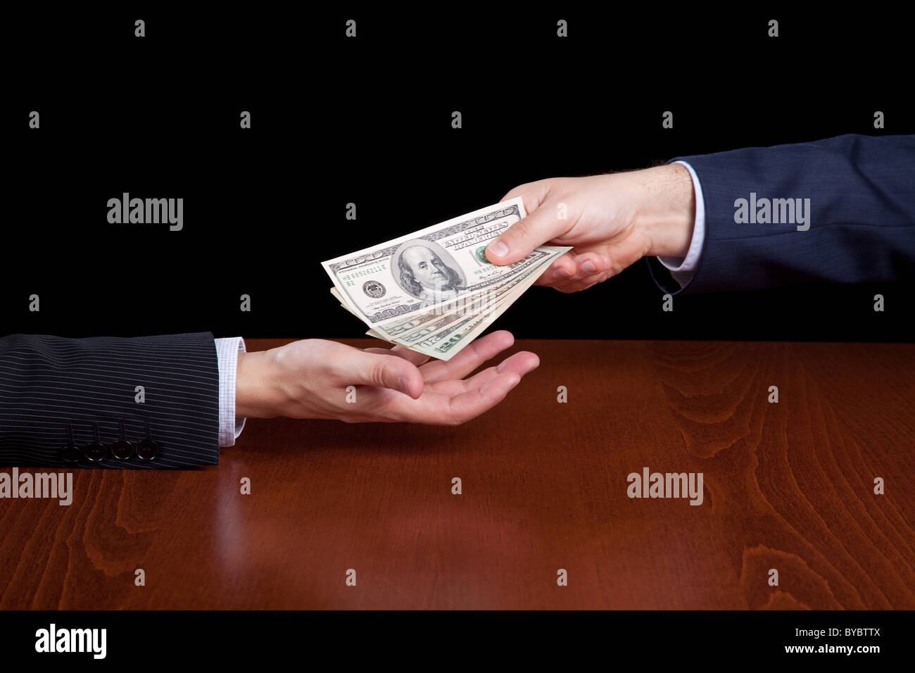 businessman giving money Stock Photo - Alamy