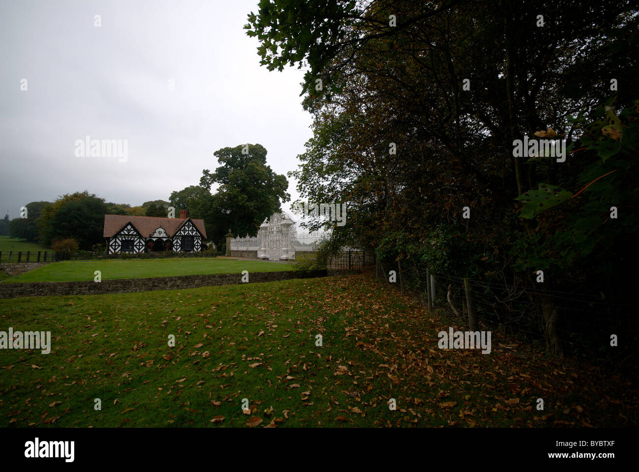 Chirk Castle Wrexham UK National Trust Property Main Entrance Gates ...