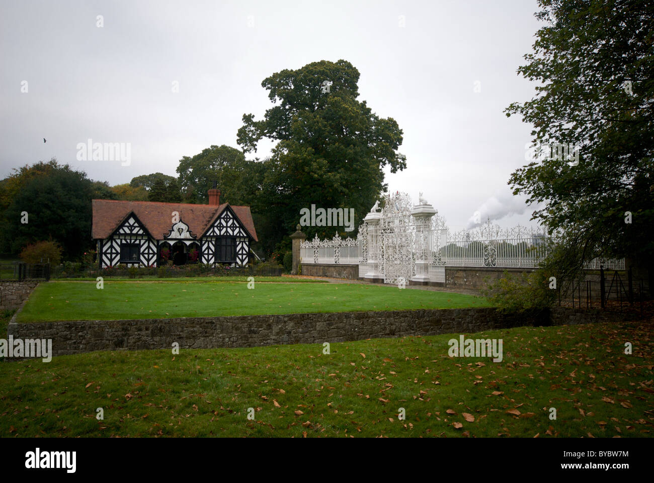 Chirk Castle Wrexham UK National Trust Property Main Entrance Gates ...
