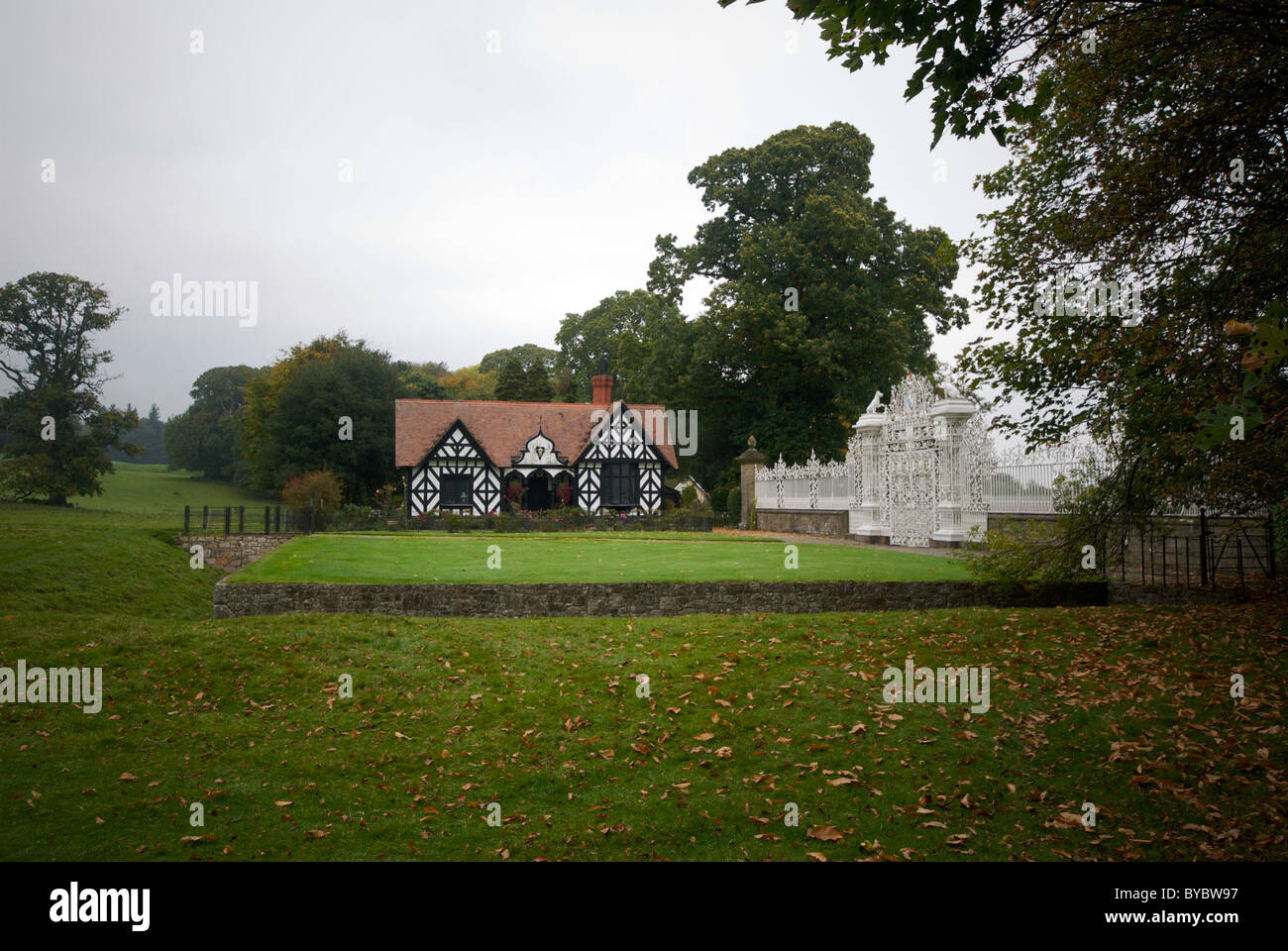 Chirk Castle Wrexham UK National Trust Property Main Entrance Gates ...
