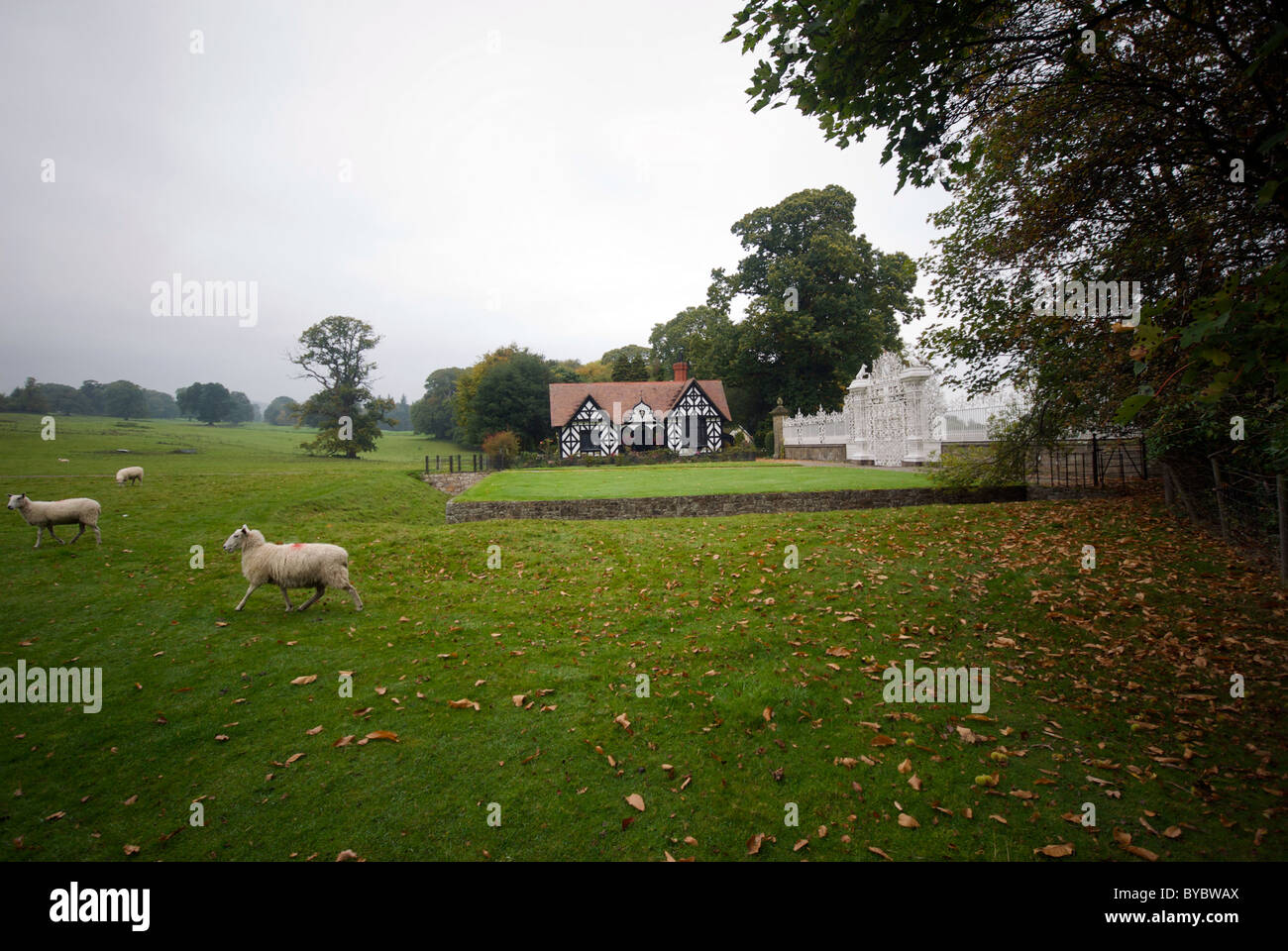 Chirk Castle Wrexham UK National Trust Property Main Entrance Gates ...