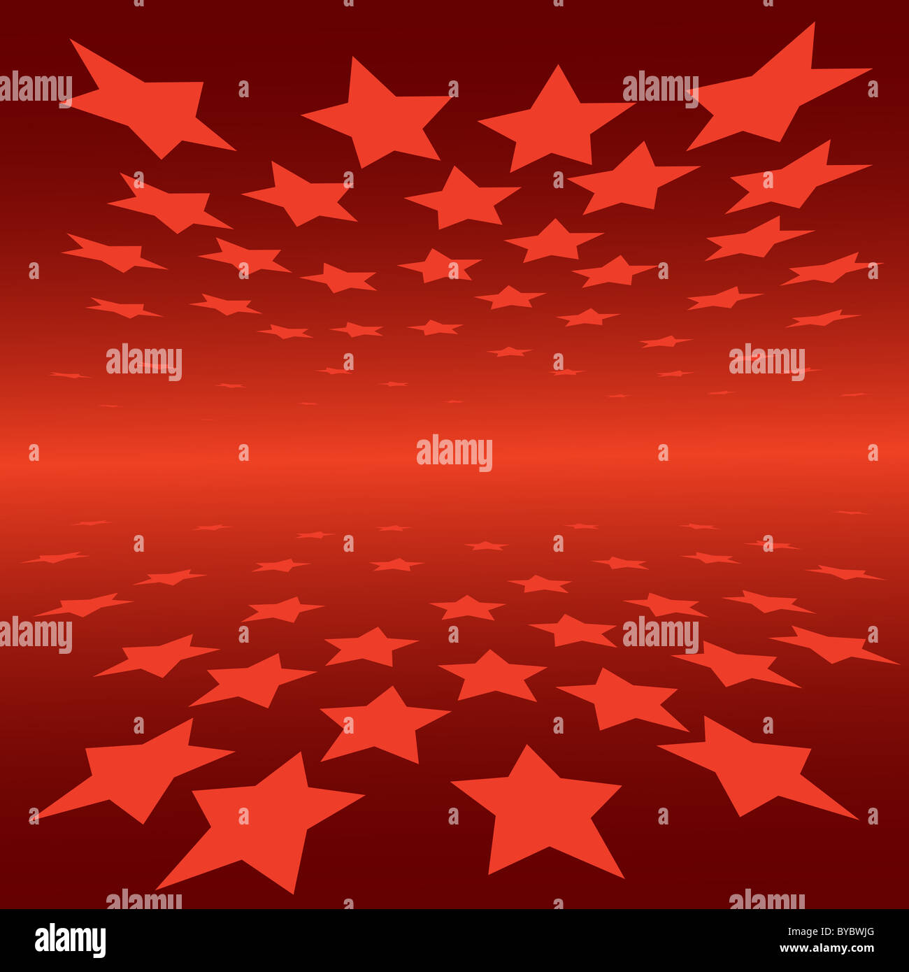 abstract background red stars with perspective effect Stock Photo - Alamy