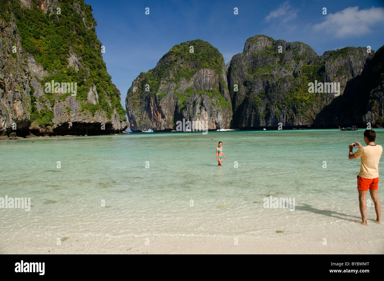 Thailand, Andaman Sea, Phuket. Maya Bay, Phi Phi Leh (aka Phi Phi Island Stock Photo - Alamy
