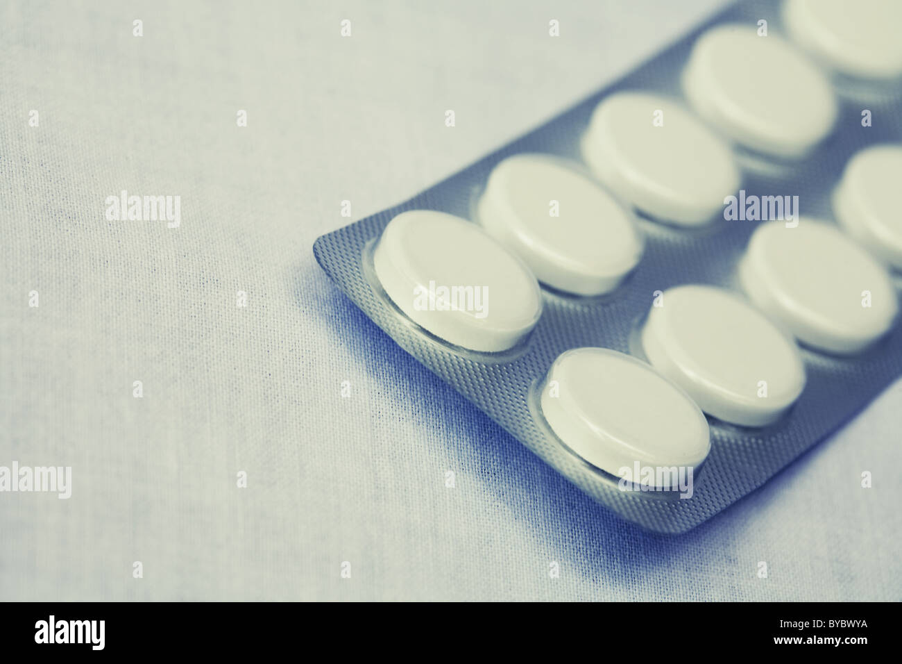 Medical background - Pills, retro toned Stock Photo - Alamy