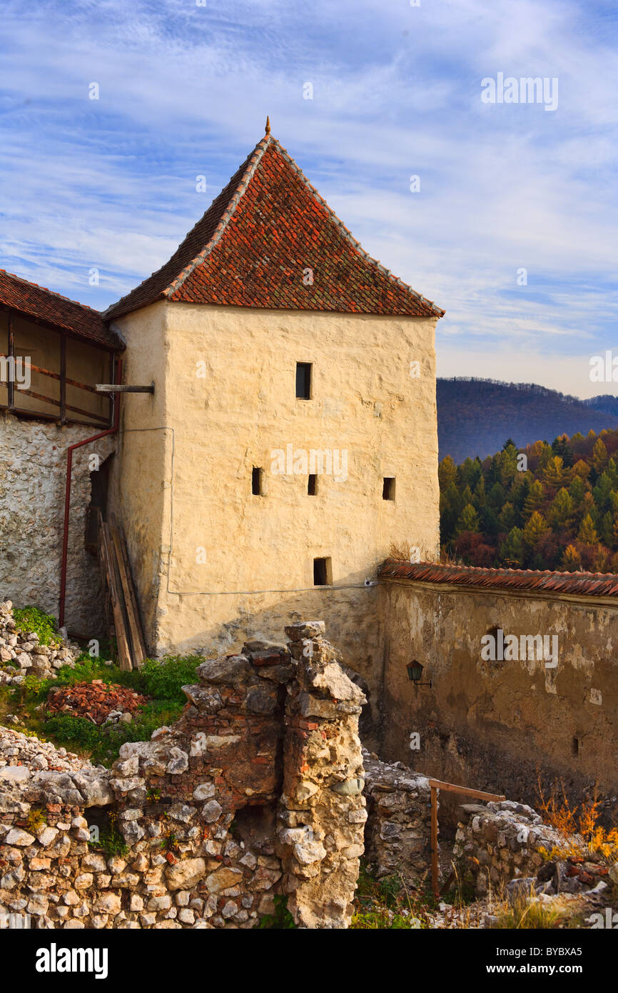 Rasnov fortress ruins in Romania from the 13th century Stock Photo - Alamy