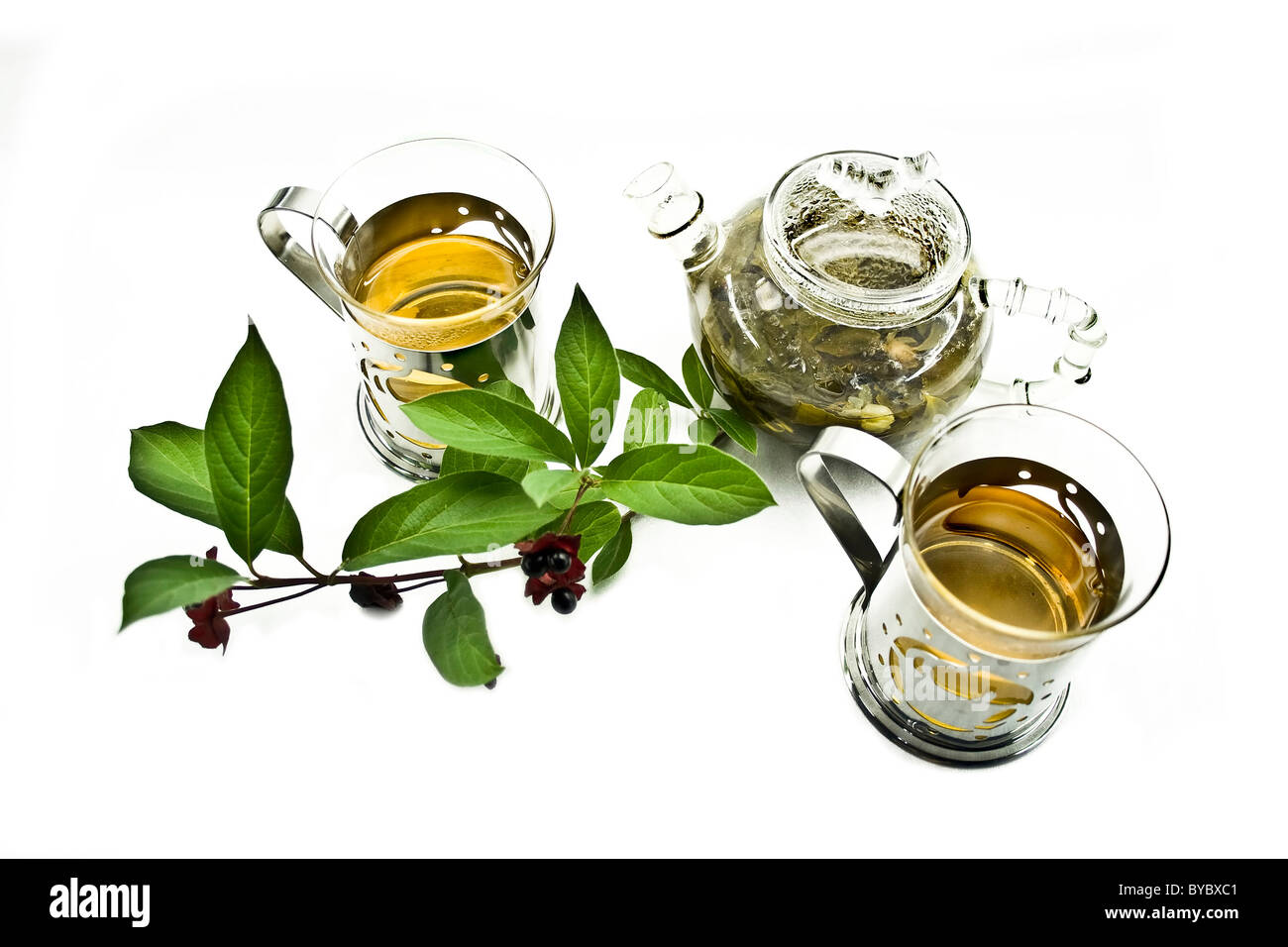 Tea pot cups on Cut Out Stock Images & Pictures - Alamy