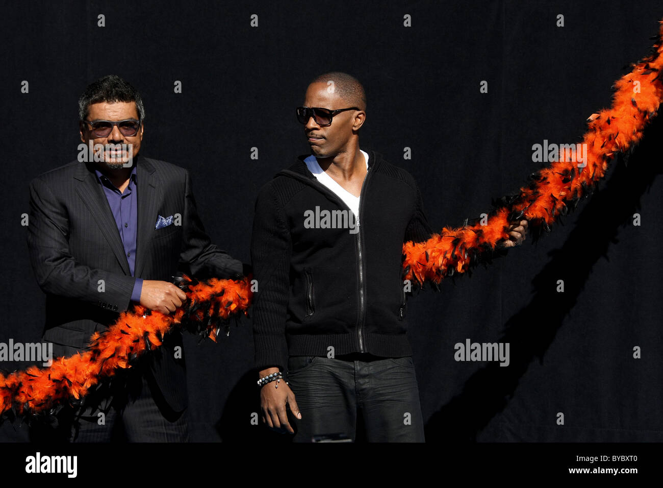 JAMIE FOXX GEORGE LOPEZ RIO ANGRY BIRDS GAME LAUNCH CENTURY CITY LOS ...