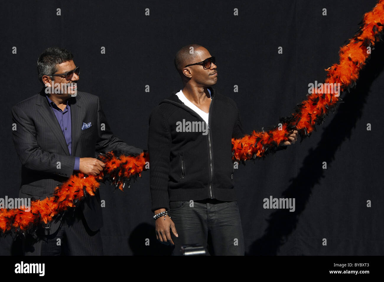JAMIE FOXX GEORGE LOPEZ RIO ANGRY BIRDS GAME LAUNCH CENTURY CITY LOS ...