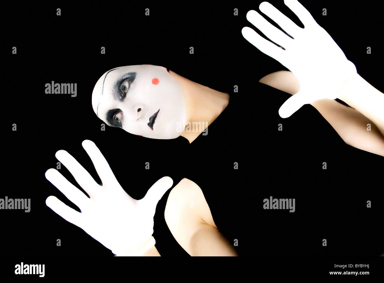 portret of the mime Stock Photo - Alamy