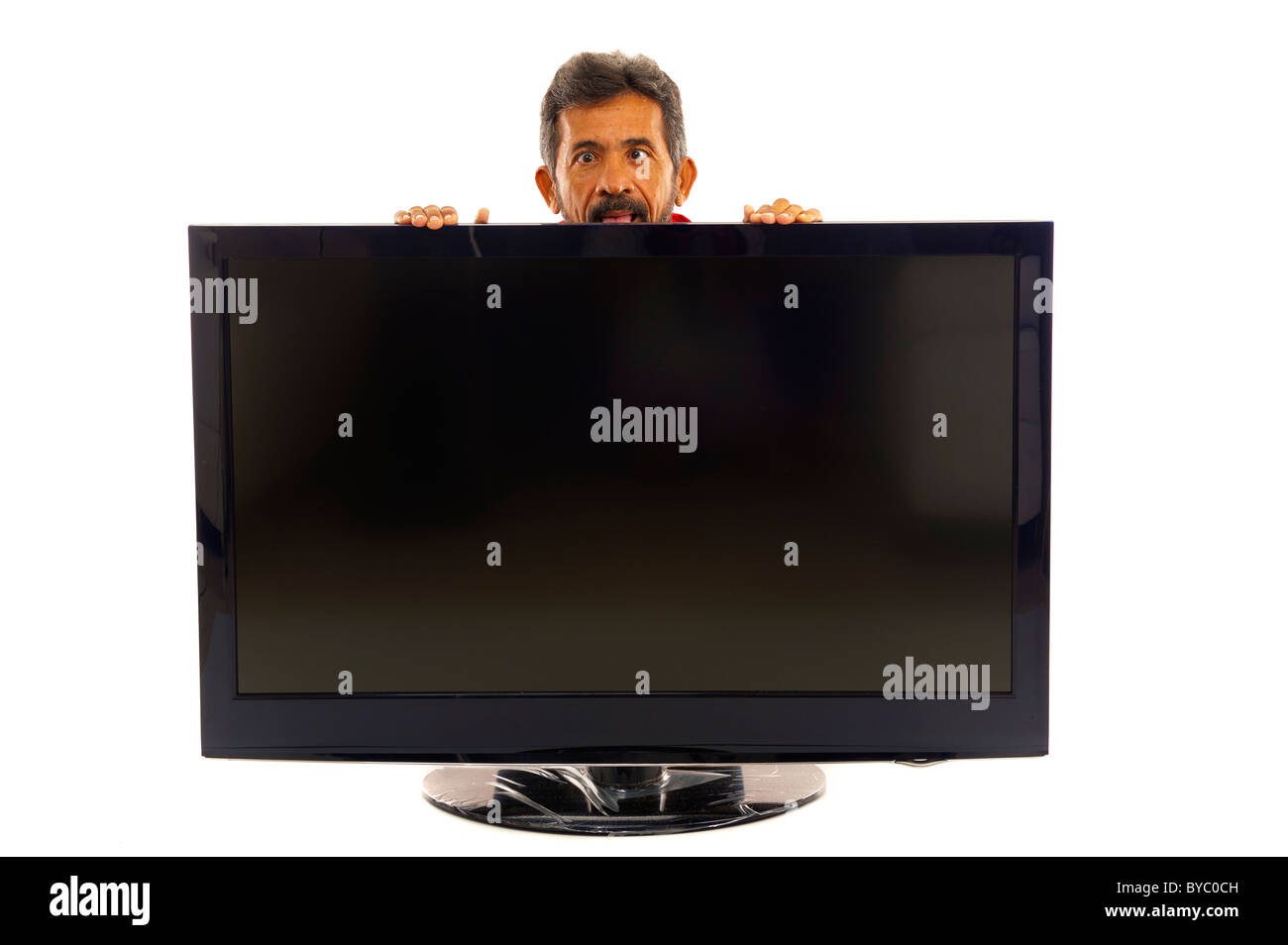 Old tv behind hi-res stock photography and images - Alamy