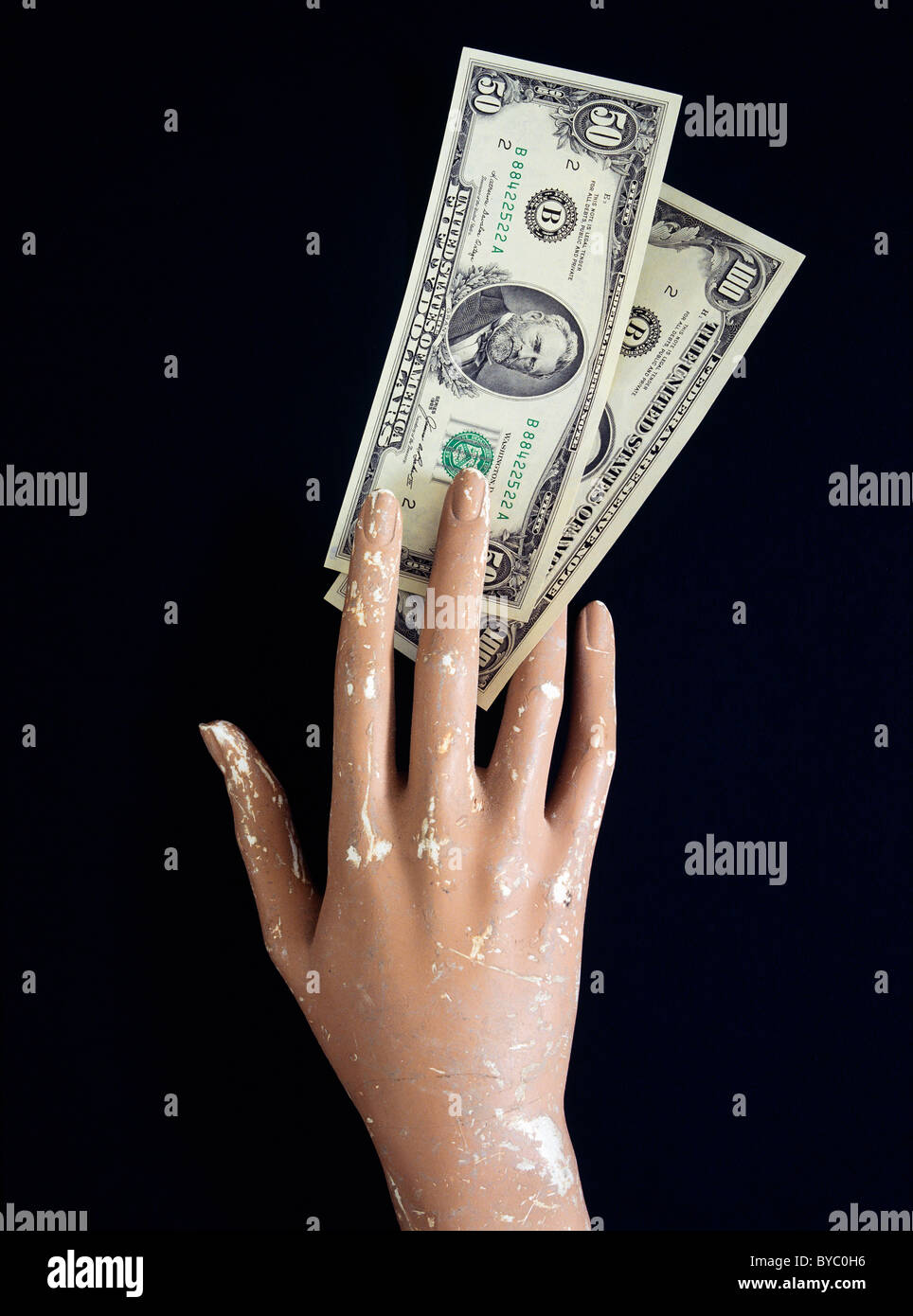50 dollar bill back hi-res stock photography and images - Alamy