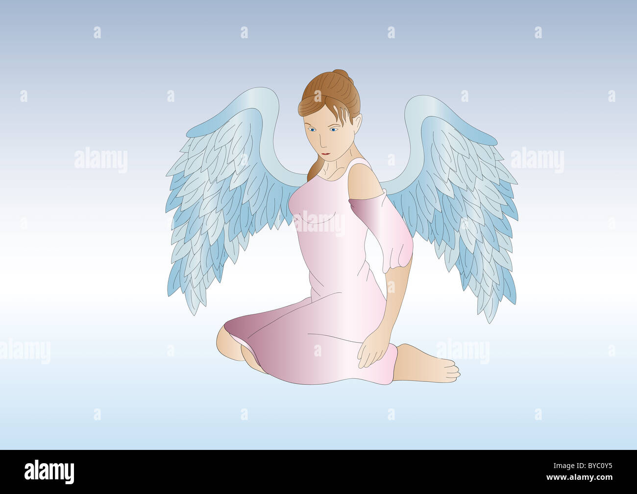 Guardian angel and woman hi-res stock photography and images - Alamy