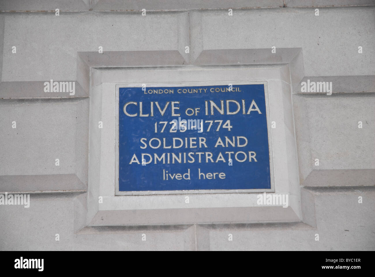 Clive of india plaque hi-res stock photography and images - Alamy