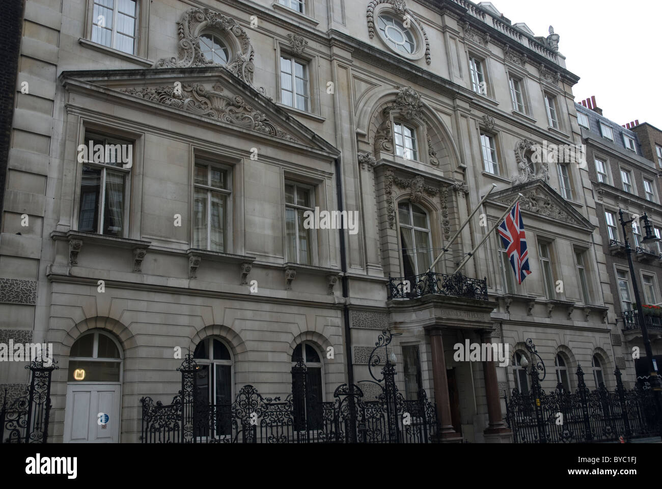 Dartmouth House Charles Street London W1 Stock Photo - Alamy