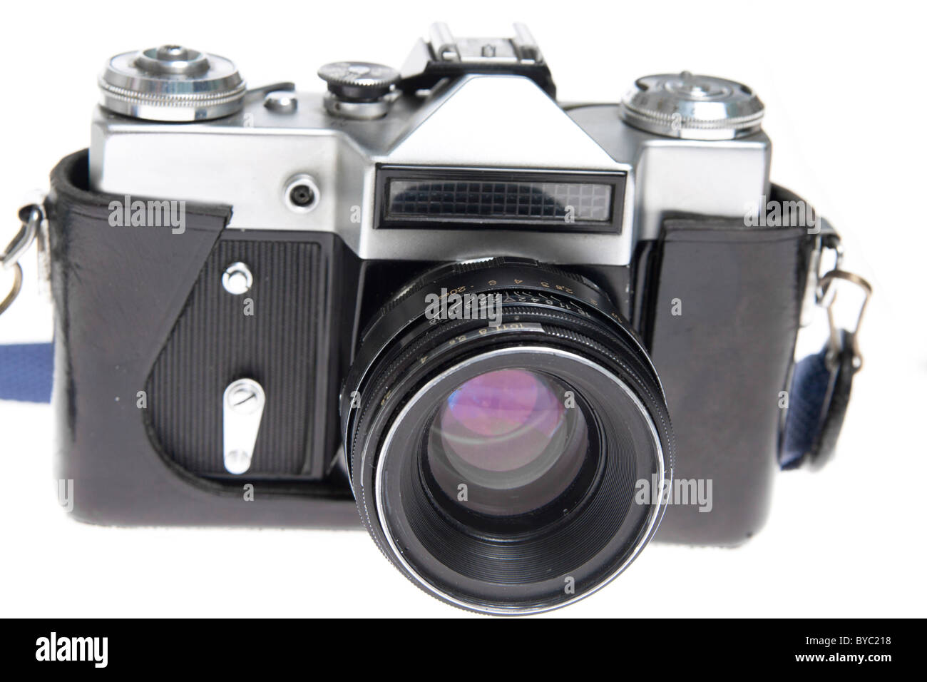 Digital camera isolated on white background Stock Photo - Alamy