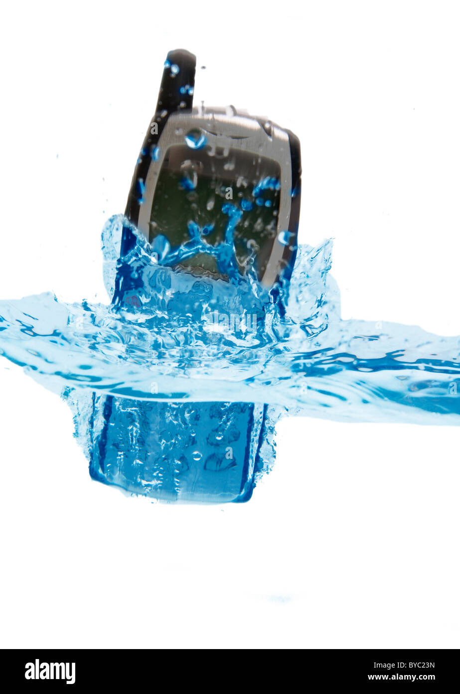 Mobile phone in water Stock Photo - Alamy