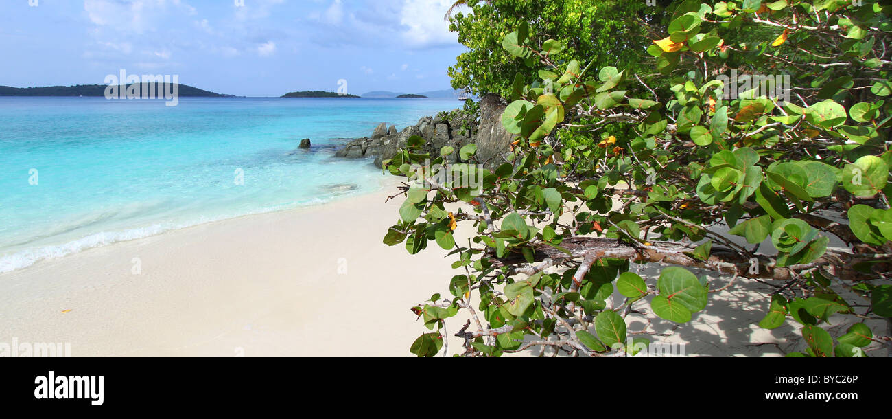 Solomon Beach on St John Stock Photo - Alamy