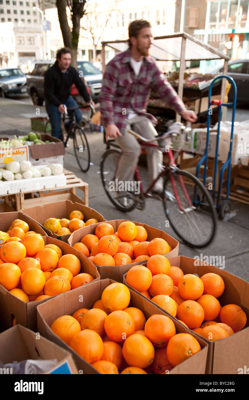 Oranges for sale at the Dong Sing Market in the International District ...
