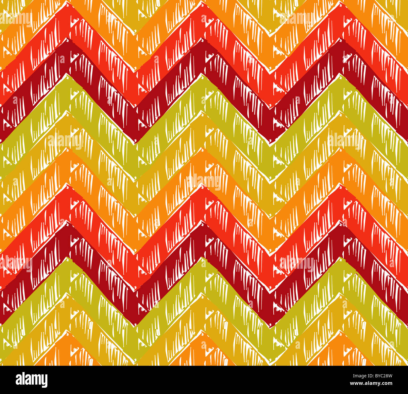 Zigzag striped background. Warm tones. Vector available Stock Photo - Alamy