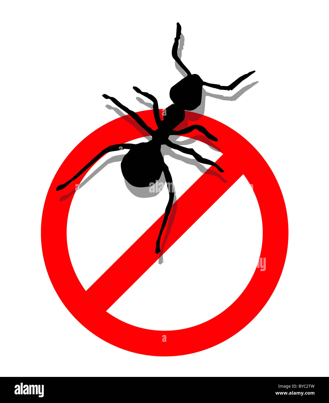 Black ant illustration hi-res stock photography and images - Alamy