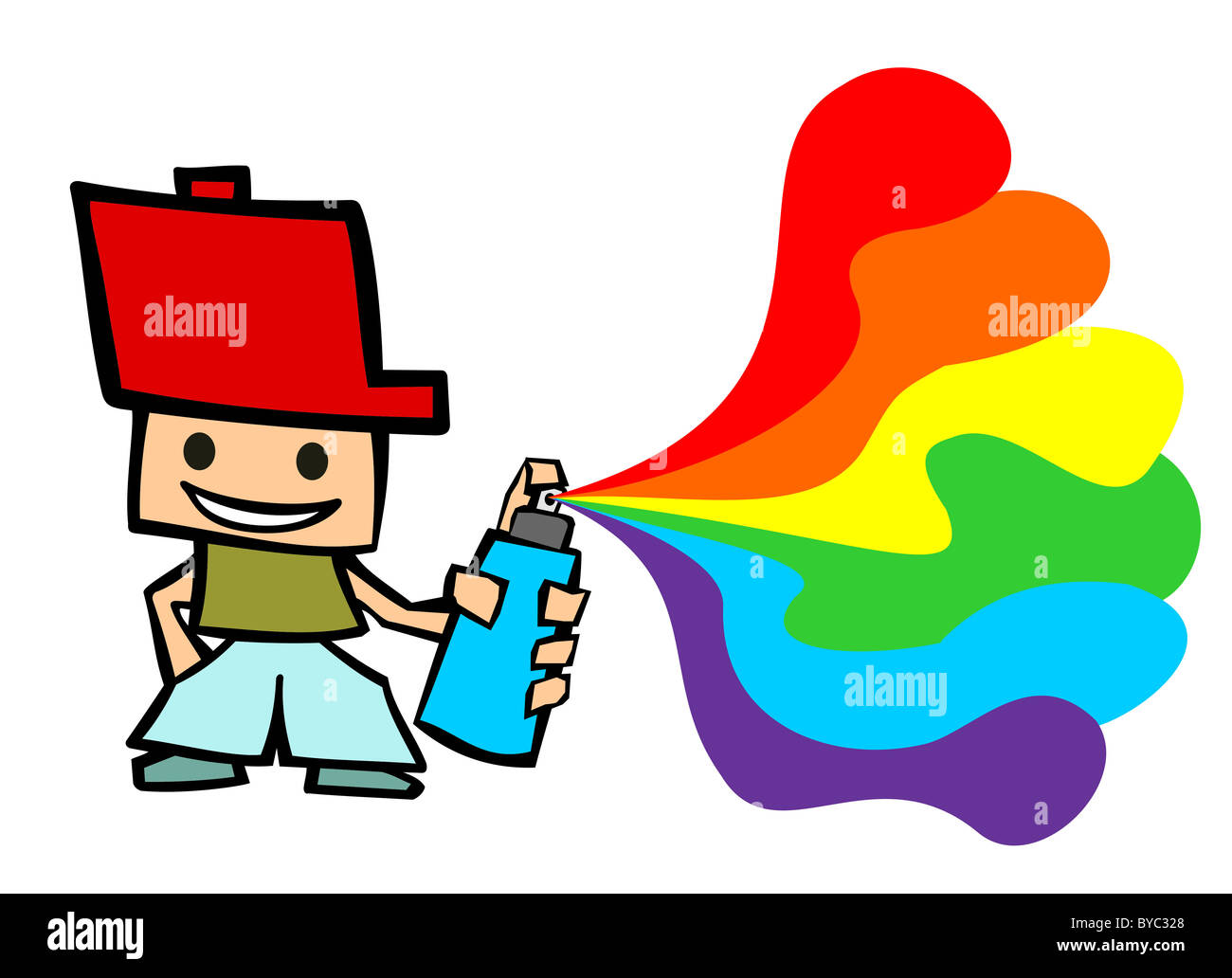 Grafitti art on wall Cut Out Stock Images & Pictures - Alamy