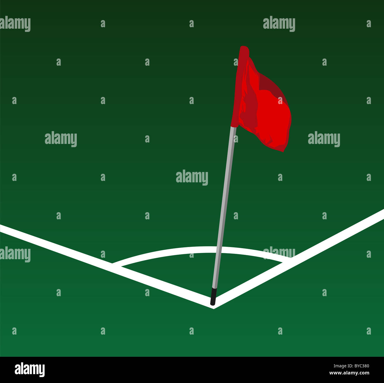 Soccer corner illustration hi-res stock photography and images - Alamy