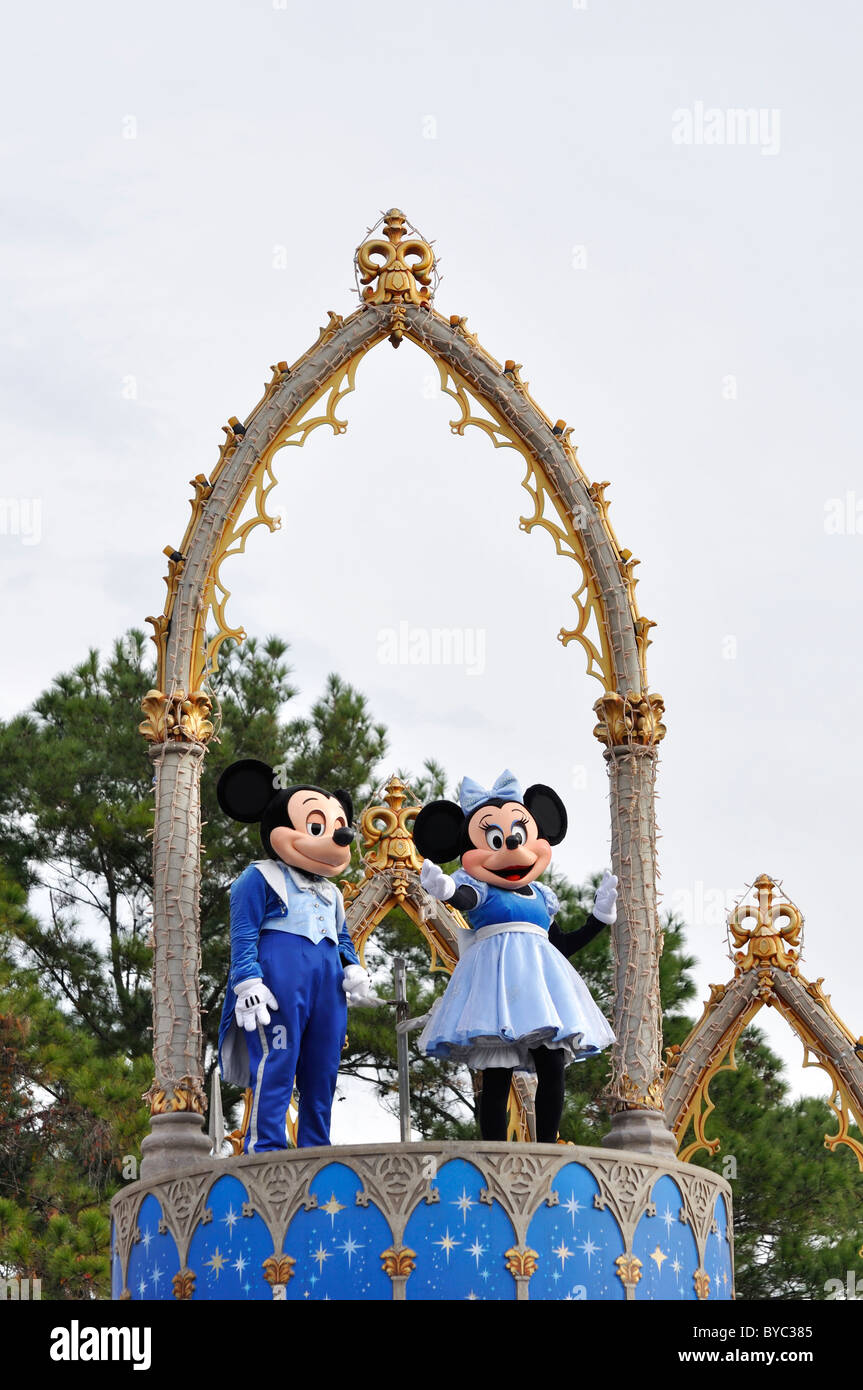 Mickey and Minnie Mouse show, Disneyworld, Orlando, Florida, USA Stock ...