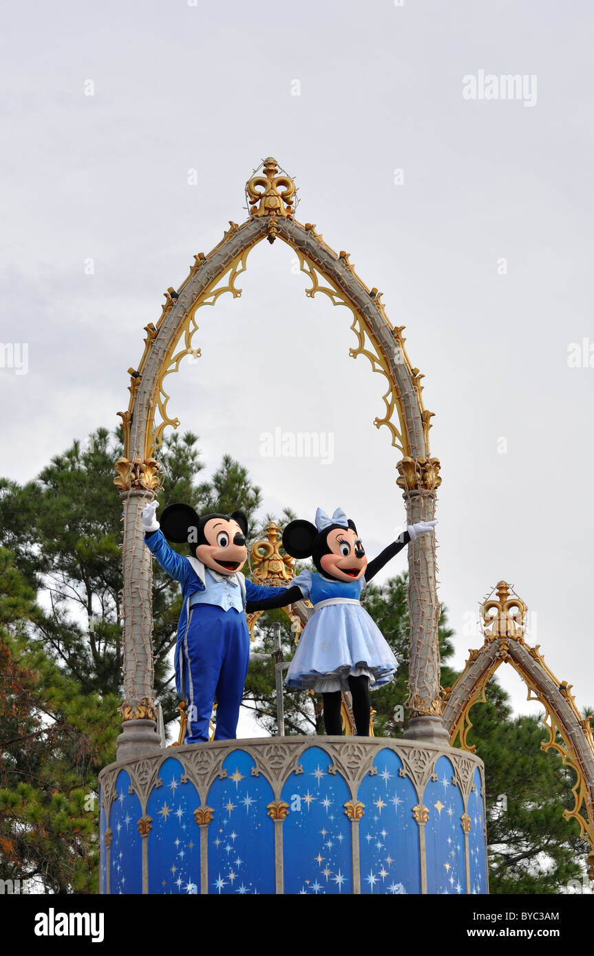 Mickey and Minnie Mouse show, Disneyworld, Orlando, Florida, USA Stock ...