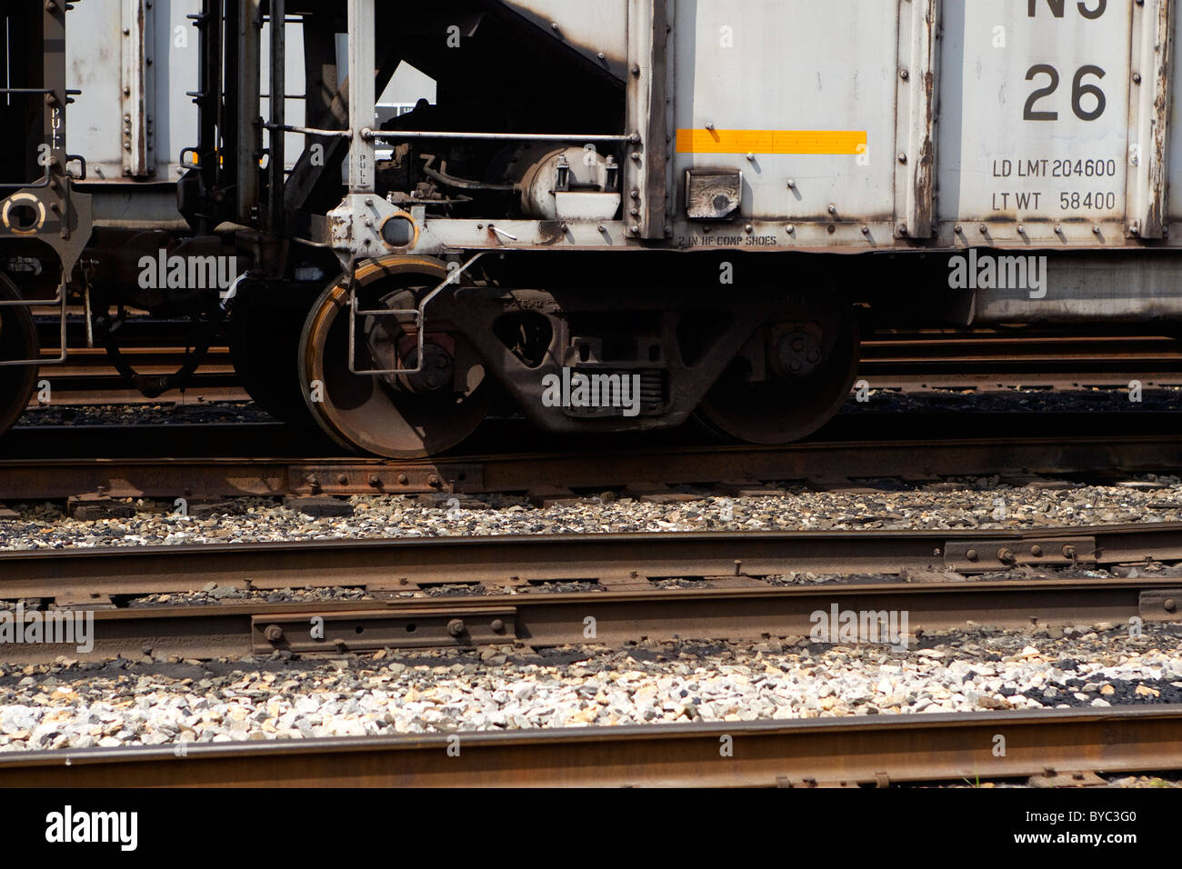 Railroad freight car wheels hi-res stock photography and images - Alamy