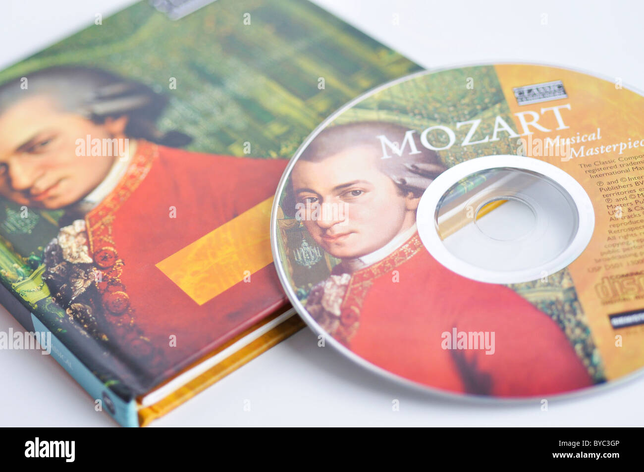 Mozart book and CD Stock Photo - Alamy