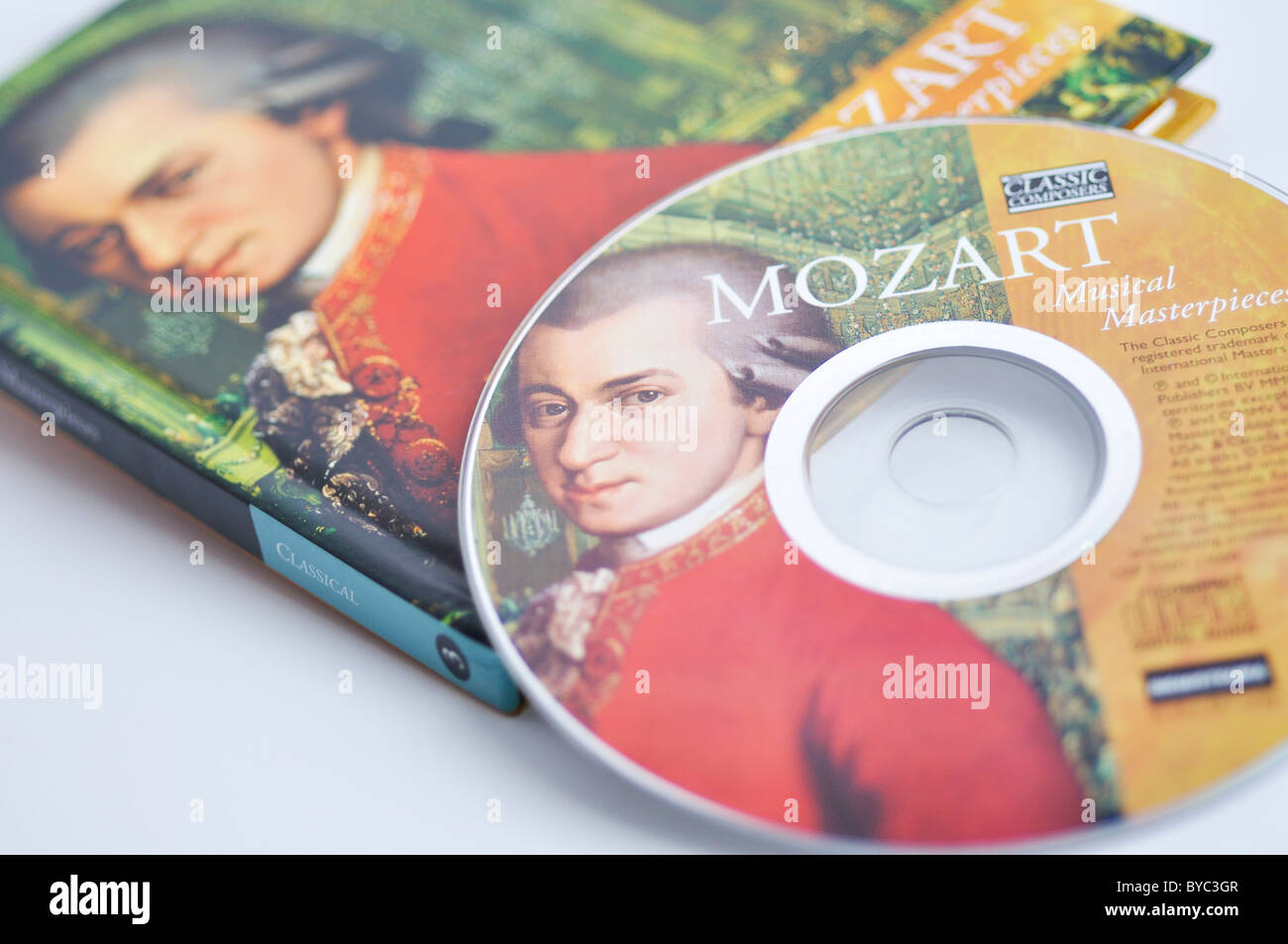 Mozart book and CD Stock Photo - Alamy