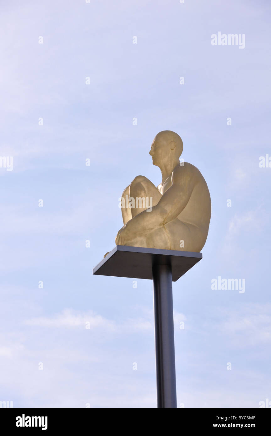 Sitting man sculpture at Nasher Sculpture Center, Dallas, Texas, USA ...