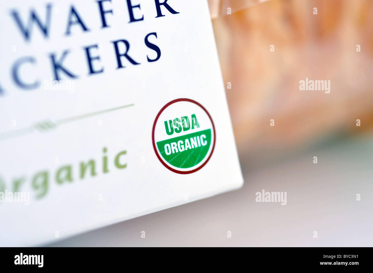 USDA organic label on food package Stock Photo - Alamy