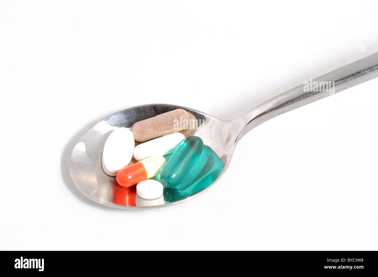 Close up pills tablets Cut Out Stock Images & Pictures - Alamy