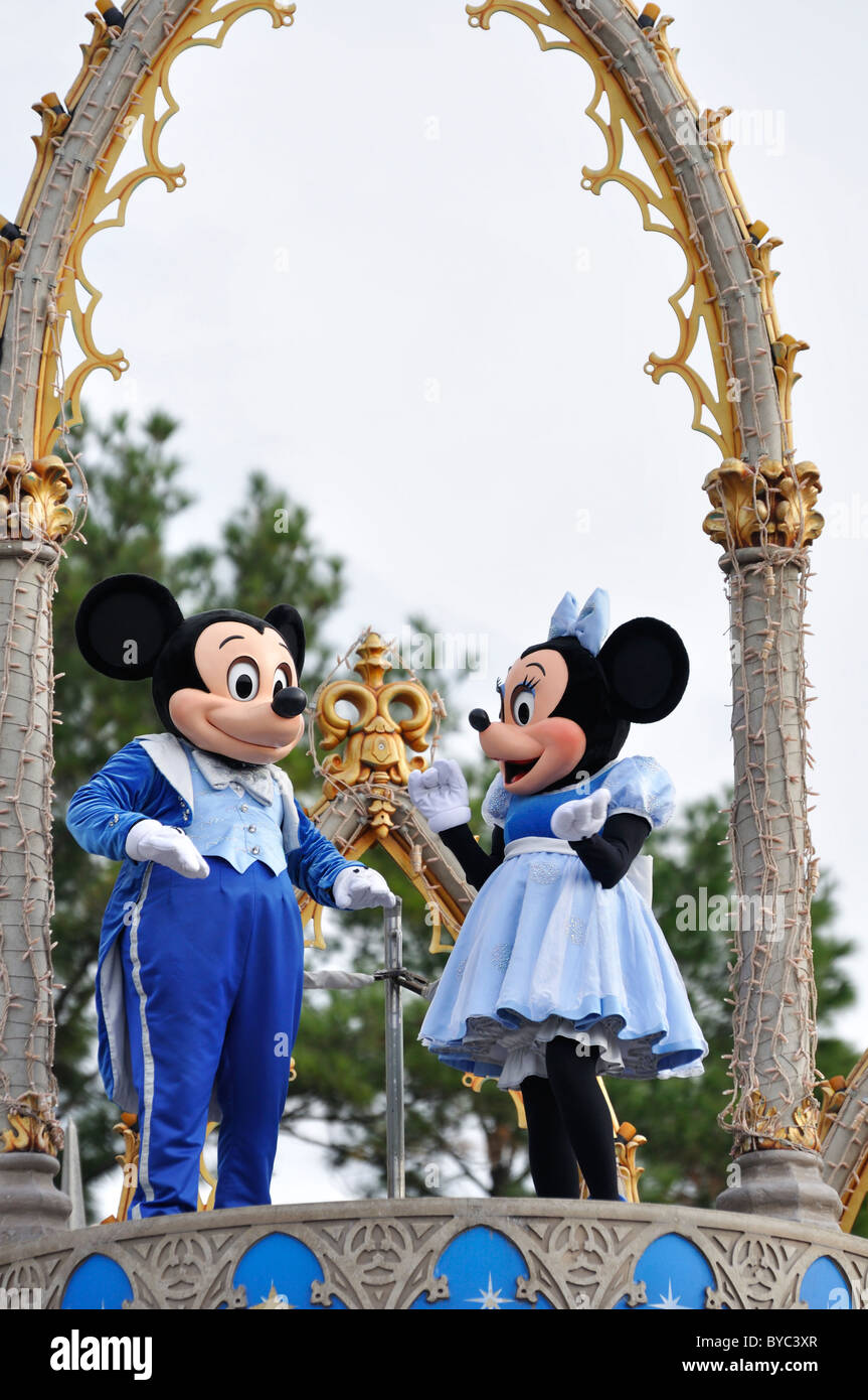Mickey and Minnie Mouse show, Disneyworld, Orlando, Florida, USA Stock ...