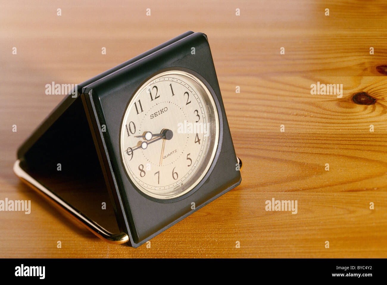 Folding travel alarm clock Stock Photo - Alamy