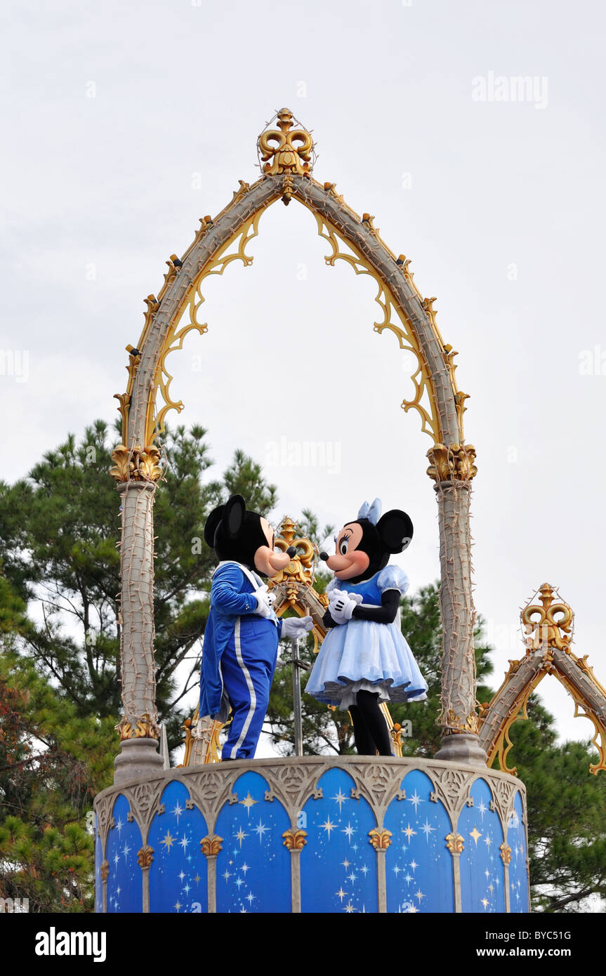 Mickey and Minnie Mouse show, Disneyworld, Orlando, Florida, USA Stock ...