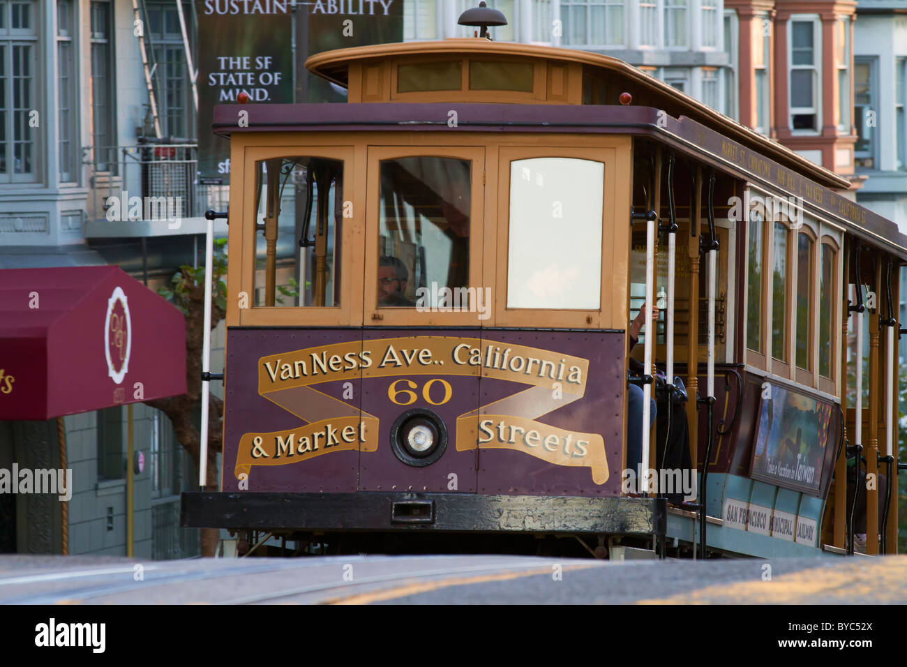 Cable car travels past hi-res stock photography and images - Alamy