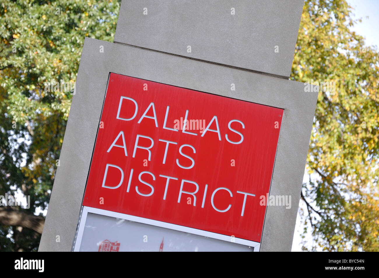 Dallas Arts District sign, Dallas, Texas, USA Stock Photo - Alamy