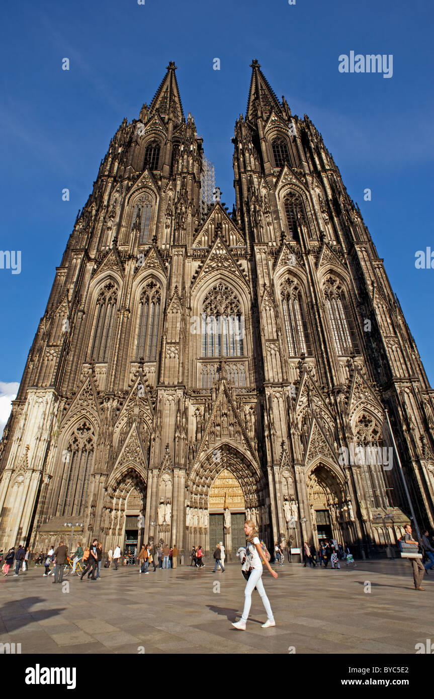 Cologne cathedral towers hi-res stock photography and images - Alamy